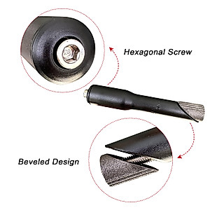 UPANBIKE Bicycle Stem Riser Adapter 150mm 1 1/8" φ22.2mm/25.4mm for MTB Road Bicycle Mountain Bike(Black,22.2mm)