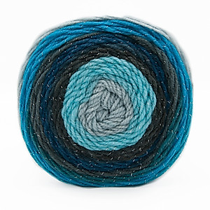 Lion Brand Yarn Mandala Sparkle Yarn, Aquarius, 1 Skein