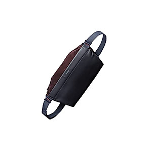 Bellroy Sling Bag - Premium (Leather & Fabric Unisex Crossbody Bag) - Deep Plum