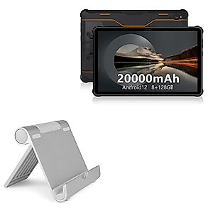 BoxWave Stand and Mount Compatible with Oukitel Tablet RT2 Orange (10 in) - VersaView Aluminum Stand, Portable, Multi Angle Viewing Stand for Oukitel Tablet RT2 Orange (10 in)