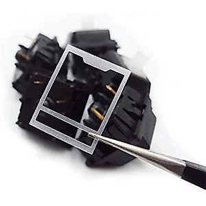 DUROCK 0.15mm Switch Films, 120pcs HTV+PC Double Layer Soft Material Film for MX Compatible Mechanical Keyboard Switches