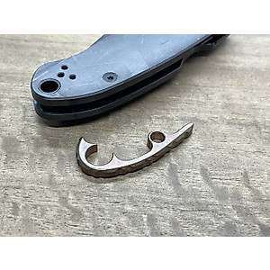 Metonboss Tumbled Brass Gear BACKSPACER for Spyderco PARA 3
