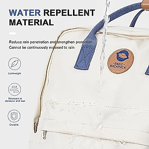 weradar Preppy Backpacks For High School Teens Boys Girls,Aesthetic School Bag,Waterproof Casual Daypacks Student Travel Backpack,Cute College Backpack For Women Men(Beige Blue)