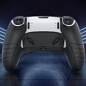 BRHE Anti-Slip Silicone Cover Case for ps5 Edge Controller Soft Rubber Protector Skin for ps5 Edge Wireless Controller with 2 Thumb Grip Caps