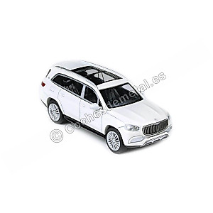 Paragon Mercedes-Maybach GLS 600 with Sunroof White Metallic 1/64 Diecast Model Car