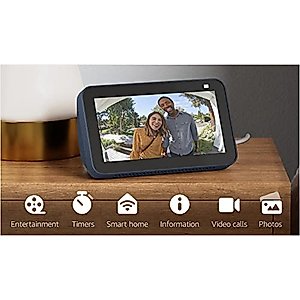 Echo Show 5 (2nd Gen, 2021 release) | Smart display with Alexa and 2 MP camera | Deep Sea Blue
