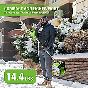 Greenworks 8 Amp 12 inch Electric Snow Shovel