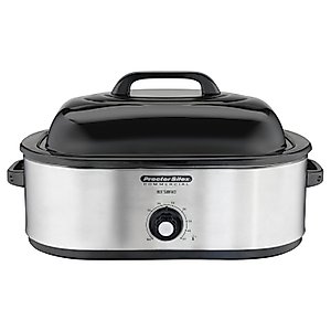 Proctor Silex Commercial 18 Quart Roaster Oven, Food Warmer, Stainless Steel (32920)