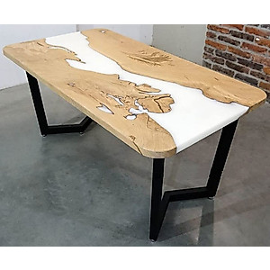 Epoxy Table, Epoxy Resin River Table, Live Edge Wooden Table, Natural Wood,Dining table, Natural Epoxy Table, Resin Table