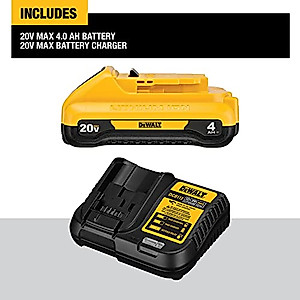 DEWALT 20V MAX* Battery, Compact Starter Kit, 4.0-Ah (DCB240C)