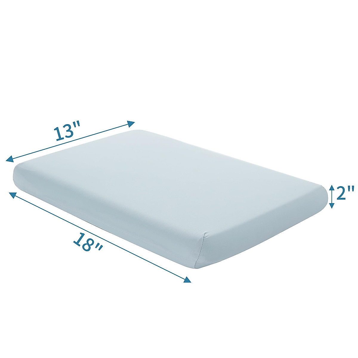 HOMBYS Cooling Toddler Pillow with Pillowcase for Hot Sleepers, 13"x18" Ventilated Gel Memory Foam Pillow with Cooling Cover–Soft Breathable Flat Thin Toddler Pillow for Kids Boys Girls