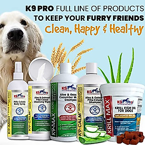 Oatmeal Dog Shampoo and Conditioner - for Dogs with Allergies and Dry Itchy Sensitive Skin. Best Hypoallergenic Medicated Tear Free Anti Itch for Puppy - with Aloe Cucumber Essence and Melon Extract