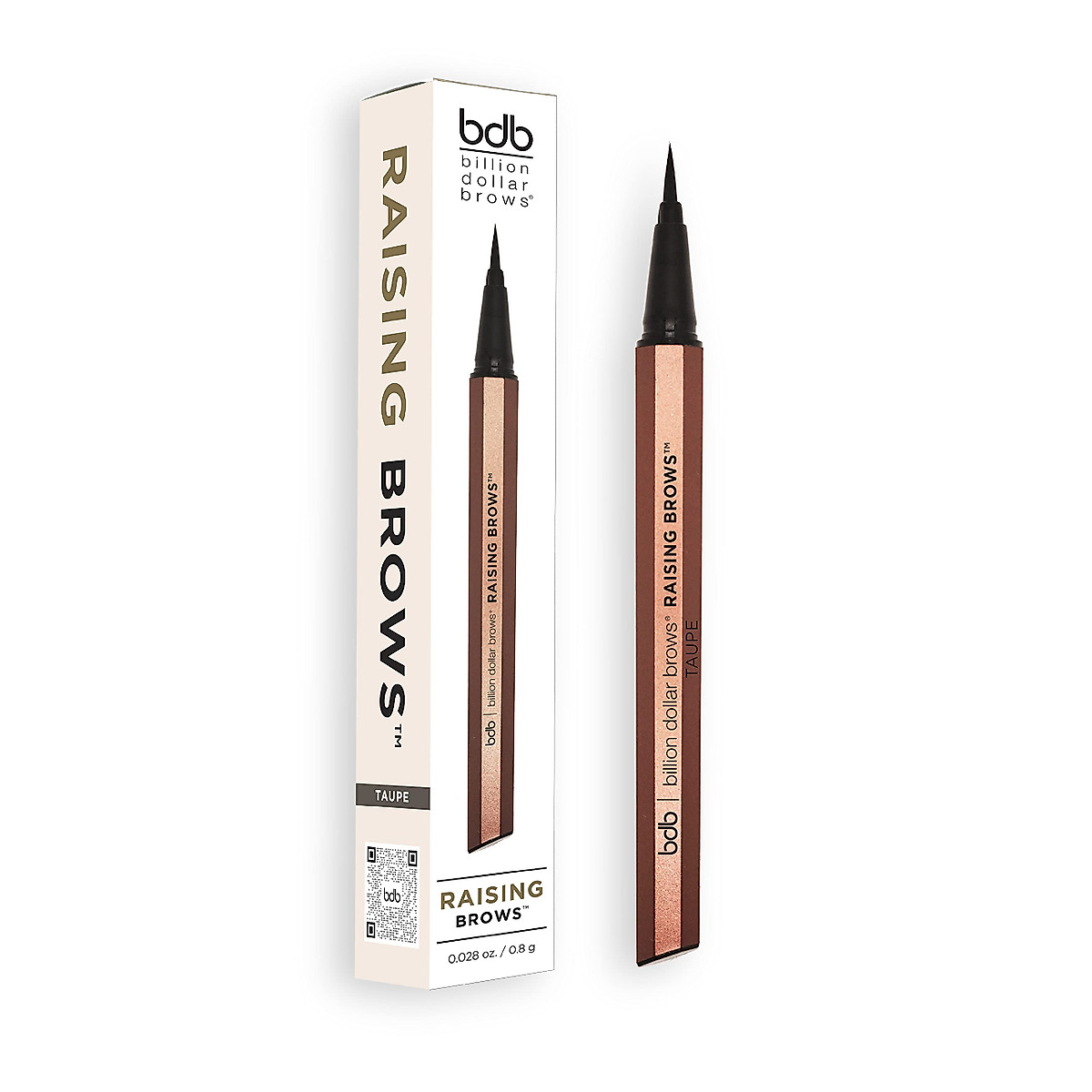Billion Dollar Brows Raising Brows Liquid Brow Pen, Eyebrow Pen with a MicroTip Applicator Creates Natural Looking Brows Effortlessly and Stays on All Day, Taupe