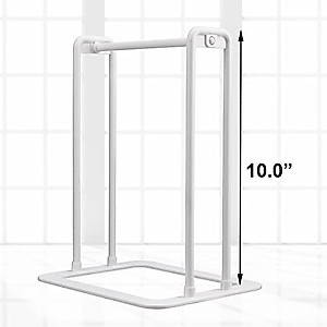 Hanger Organizer, Portable Hanger Stacker, Plastic Hanger Holder, Clothes Hanger Storage Rack Stand for Closet Laundry Room, White