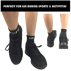 gr8ful® Plantar Fasciitis Socks | Support Sleeves with 24/7 Compression & Treatment for Foot Arch, Heel, Fascia & Achilles Tendonitis, Men/Women, Pain Relief Night Splint Sock | 1 pair | Black L/XL