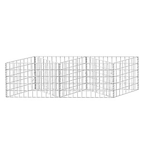 Gabion Basket,Garden Fence Border,Portable Fence,Privacy Fence,Fencing for Yard,Private Fence,Garden Fence for Dogs,for Deck,Patio,Backyard,Outdoor Pool,Porch, Galvanised Steel