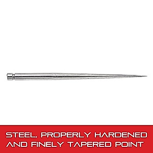 Starrett Steel Replacement Point 70A Scriber with Knurled and Nickel Plated Handle - 2-3/8" Point Length - PT02355A