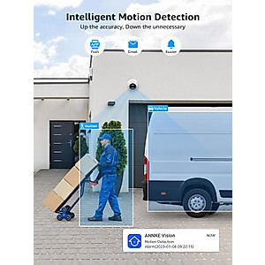 ANNKE C800 4K PoE Security Camera with AI Human/Vehicle Detection, IP Cam with Audio,Wide Angle, Remote Access, 100 FT 2.0 Night Vision, IP67, H.265+, Support to 512GB TF Card