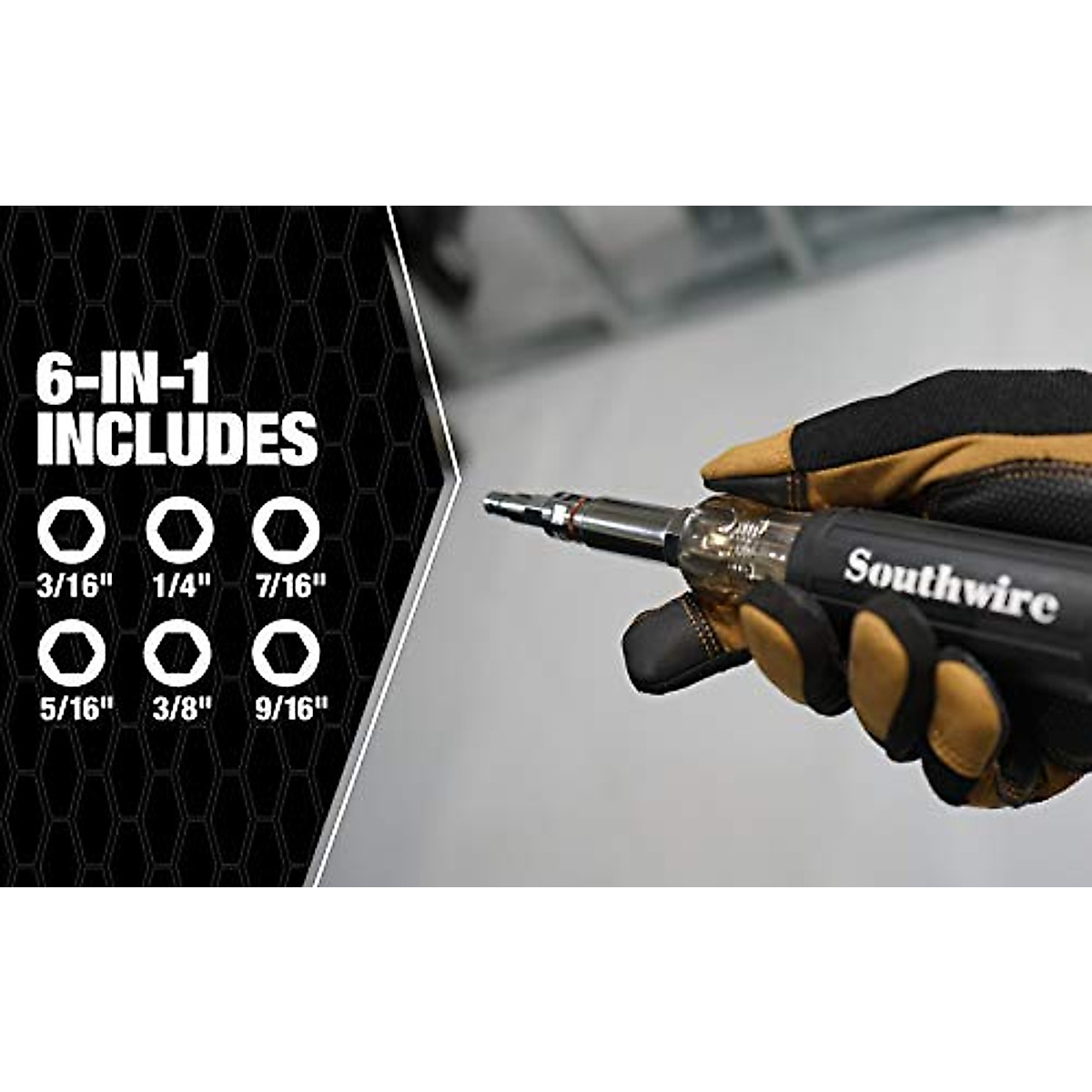 Southwire 65028701 Southwire ND6N1HD 6-in-1 Heavy Duty Nut Driver.