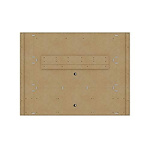 Manhattan Comfort Liberty 70.86 Floating Wall Entertainment Center with Overhead Shelf in Rustic Brown