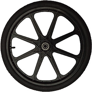 2 Pack Replacement Wheels for Rubbermaid Big Wheel Cart 5/8" Axle Bearings 20 Inch Diameter Pneumatic Air Filled Tire