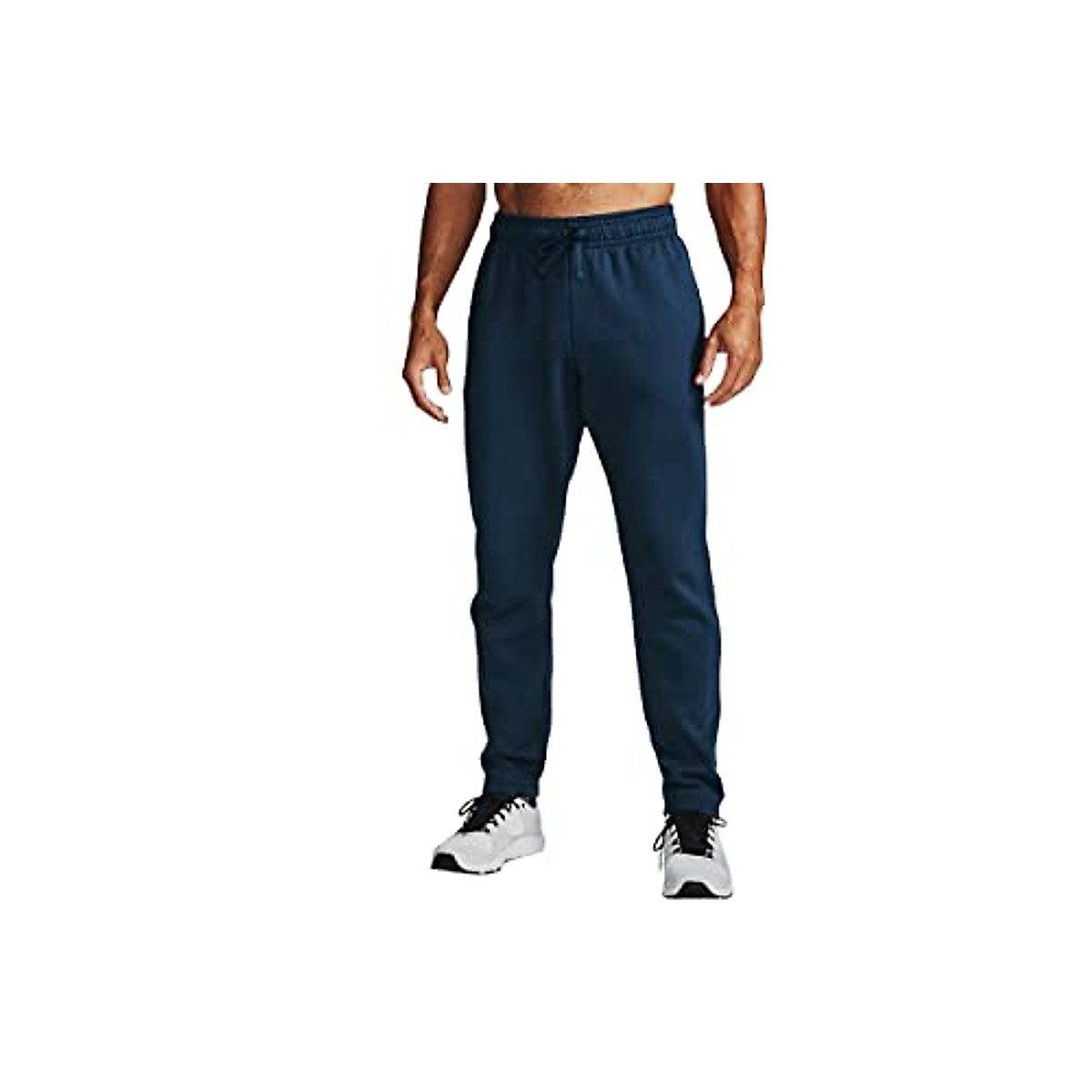 Under Armour Mens Rival Fleece Pants , Academy Blue (408)/Onyx White , X-Large