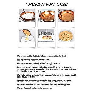 Dalgona Korean sugar Candy Making Tools Set DALGONA (9pcs in 1set), Mold, Press Stainless Steel (Package Vary, One of Three Types), Design in Korea