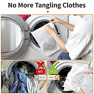 Vaadonazio 3pc L/m/s Durable Honeycomb Mesh Laundry Bags For Washing Machine, Laundry Mesh Bags For Delicates, Bras, Garment, Sweater, Undergarment, Socks, Lingerie, Underwear, Laundry Protection Bag