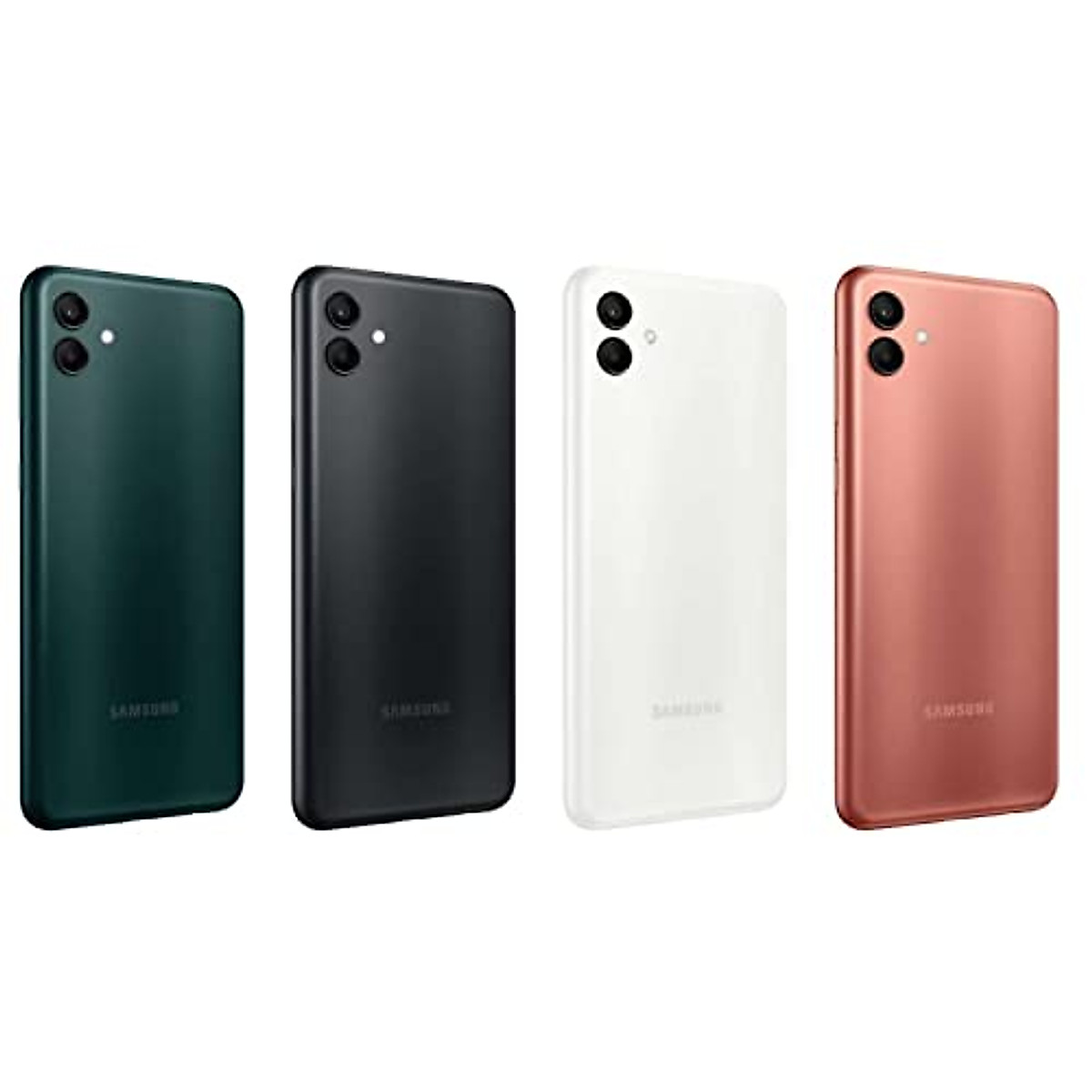 SAMSUNG Galaxy A04 4G LTE (128GB + 4GB) Unlocked Global Worldwide (Only T-Mobile/Mint/Tello Metro USA Market) 6.5" 50MP Dual Camera + (w/Fast Car Charger) (Green)