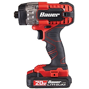 Bauer 20V Hypermax Lithium 1/4 in. Hex Compact Impact Driver Kit