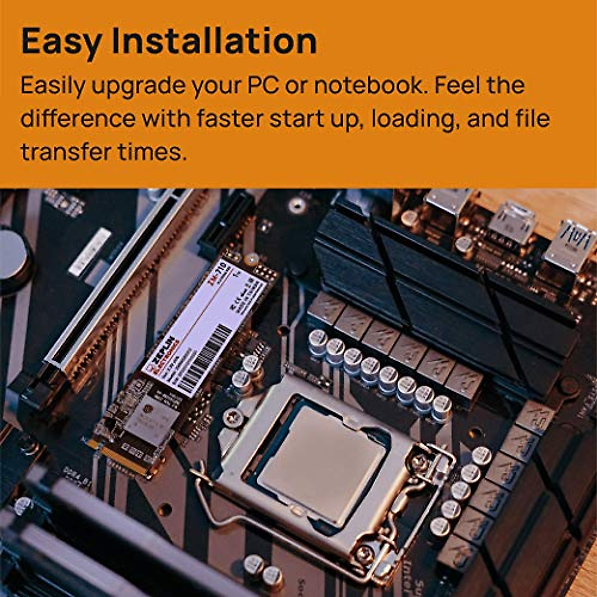 ZEPLIN ELECTRONICS NVME 1TB SSD M.2 Hard Drive Up to 2050MB/s