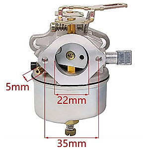 LOLUZ 632113A Carburetor Compatible with Tecumseh 632113 HS40 HSSK40 Engines MFG 1427 Compatible with Oregon 50-662 Grass Tool Carb Lawn Mower Garden(2PCS)