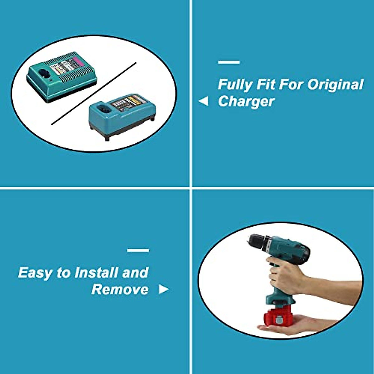 2Pack 3600mAh 12 Volt Replacement Battery Compatible with Makita 12V Battery Ni-Mh 1200 1220 1201 PA12 1222 1233S 1233SA 1233SB 1234 1235 192681-5 Cordless Power Tools