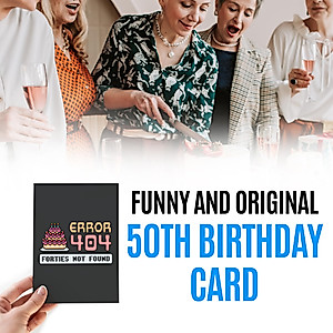 50th Birthday Card - Funny 50th Birthday Cards for Women - Happy 50th Birthday Card for Men - 50th Bday Card for Mum, Dad - 50 Years Old Card for Son, Daughter - Joke 50th Card for Sister, Brother