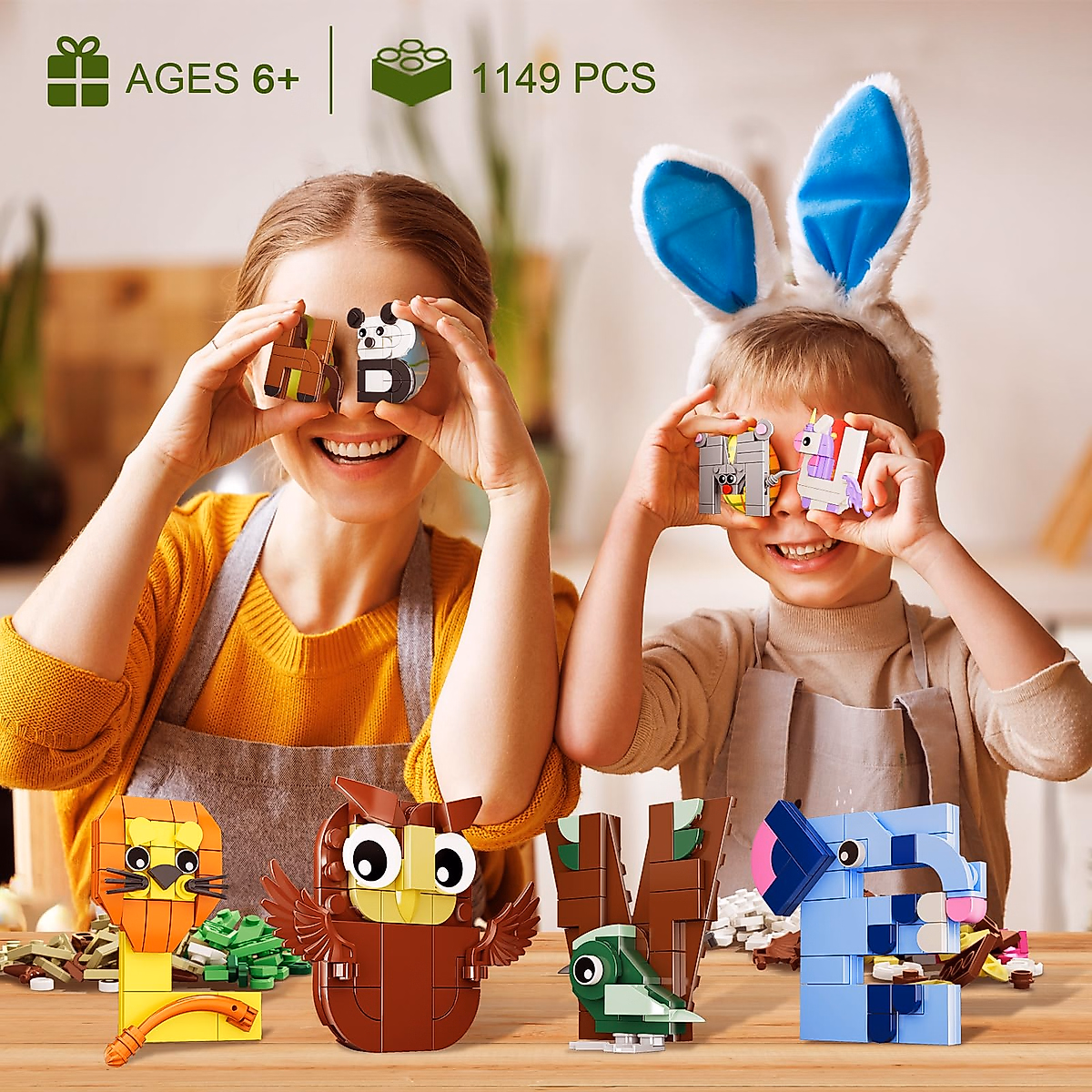 HOGOKIDS 26 Packs Party Favors for Kids - Animal Alphabet Building Set for Valentines Day | ABC Letters for Classroom Prizes Goodie Bag Fillers Stocking Stuffers Birthday Gifts for Boys Girls