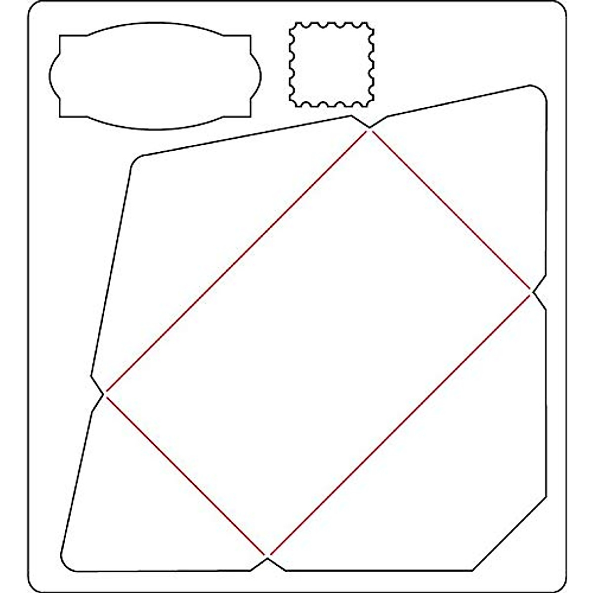 Sizzix Bigz Die Envelope Mini by Lynda Kanase, Multicolor