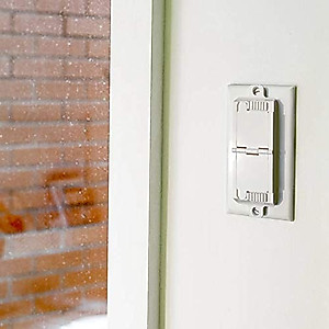 Rocker Switch Plate Cover Guard, ILIVABLE Child Proof Light Switch Guard Protects Your Lights or Circuits from being Accidentally Turned On or Off by Children and Adults (2 Pack White)