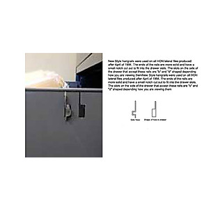 HON Lateral File Bars for a 30" Wide Cabinet (2/per Set)