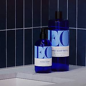 EO Liquid Hand Soap, 12 Ounce (Pack of 3), French Lavender, Organic Plant-Based Gentle Cleanser with Pure Essential Oils