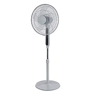 HP FS40-19PRD Programmable Stand Fan with Remote, White, 16-in. - Quantity 1