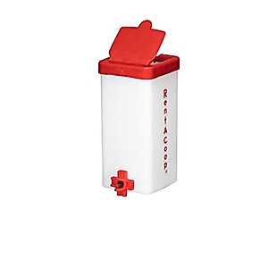 RentACoop 32oz(1L) Drinker Plus 2 Versatile Nipples - Suitable for Chicks, Quail, Pigeons, Doves, and Other Smaller Birds - 1 Pack