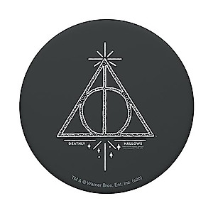 Harry Potter Deathly Hallows Line Art PopSockets Standard PopGrip