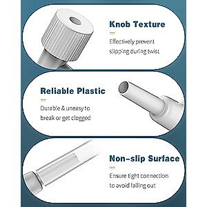 Pawfly Aquarium Air Control Valves Single Way Plastic Air Regulators for Aquarium Air Pump Fish Tank Air Flow Control Valves for 3/16" ID Airline Tubing Adjustable Hose Connectors, 20 Pack