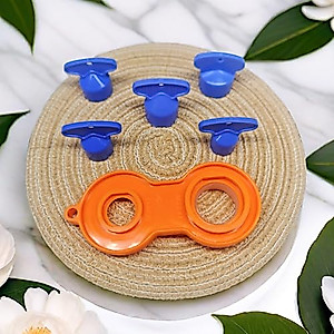 BOETOADG Faucet Aerator Key Removal Wrench Tool with 5 Sizes M16.5, M18.5, M21.5, M22.5, M24 Concave Spout Key Sink Spout Wrench with Faucet Housing Removal Toolfor Bathroom Kitchen Sink Removal Tool