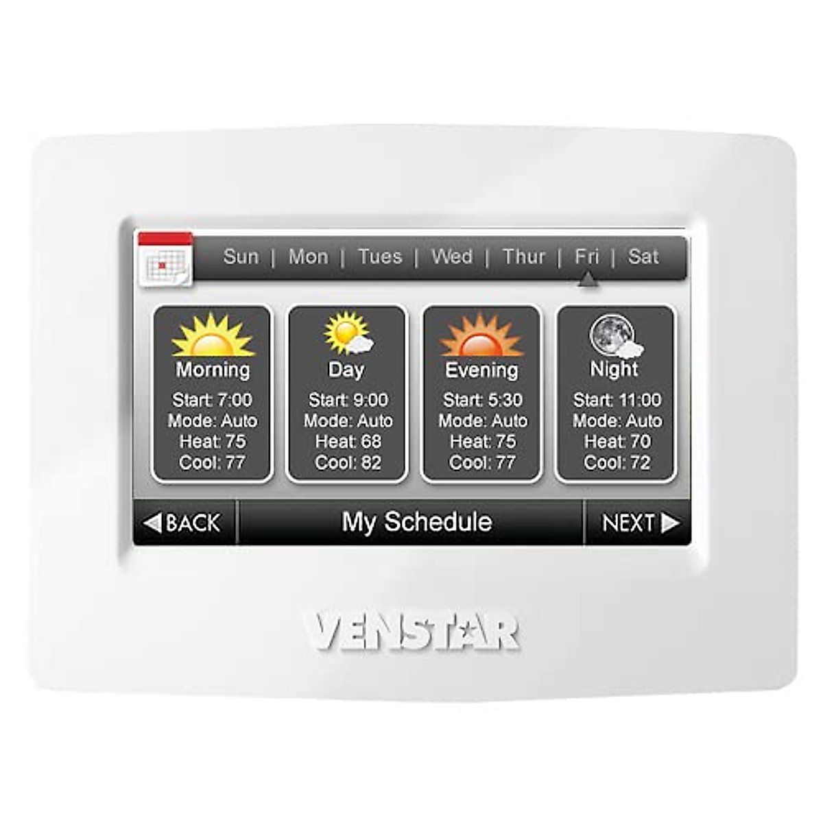 Venstar T7850 Colortouch 7 Day Programmable Thermostat with Built in Wifi (Replaces T5900 and Acc0454)