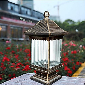 SPNEC Creative Outdoor Waterproof Courtyard Gate Wall Landscape Garden Home Villa Column Head Lamp