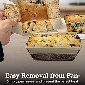 Regency Wraps Loaf Pans, Small, 4" X 2" x 2", 4 Pack, Disposable Stand Alone Baking Molds for Quick Breads, Banana and Zucchini