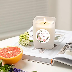 Youdian Custom Stickers Personalized Stickers Lables for Businesses Logo and Name,Birthday Party Baby Candy Candle Gift Boxes Wedding Favors Labels Thank You Stickers (Vinyl Stickers)