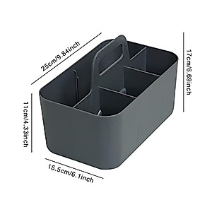 Baby Bath Storage Organizer, Nursery Caddy Tote Divided Shower Organizer Basket Caddy Tote with Handle for Holding Hand Soap, Shampoo, Sponges, Scrubs, Body Wash