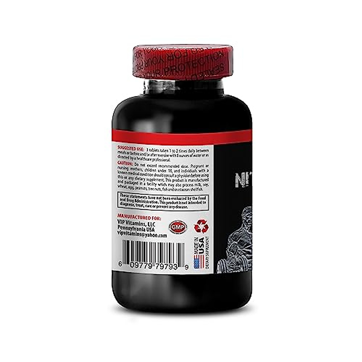 Nitric Oxide Supplement 3150mg - Nitric Oxide Pre-Workout Booster 3150mg - Muscle mass gainer, Nitric Oxide Supplement, Muscle Relaxer Pills, Muscle Recovery Supplements, Energy Boost - 1B 90 Tablets